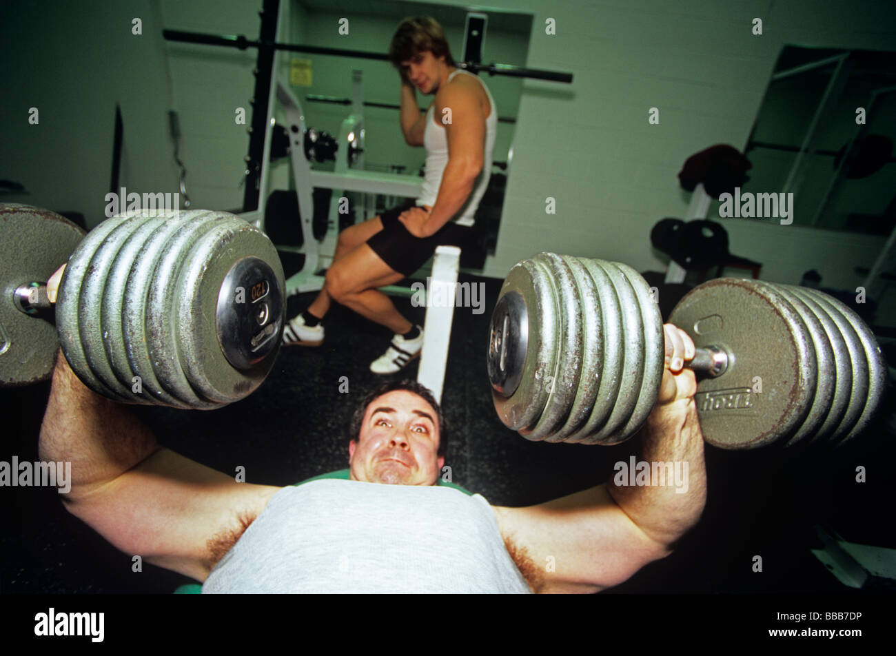 Body builder exercises vigorously Stock Photo - Alamy