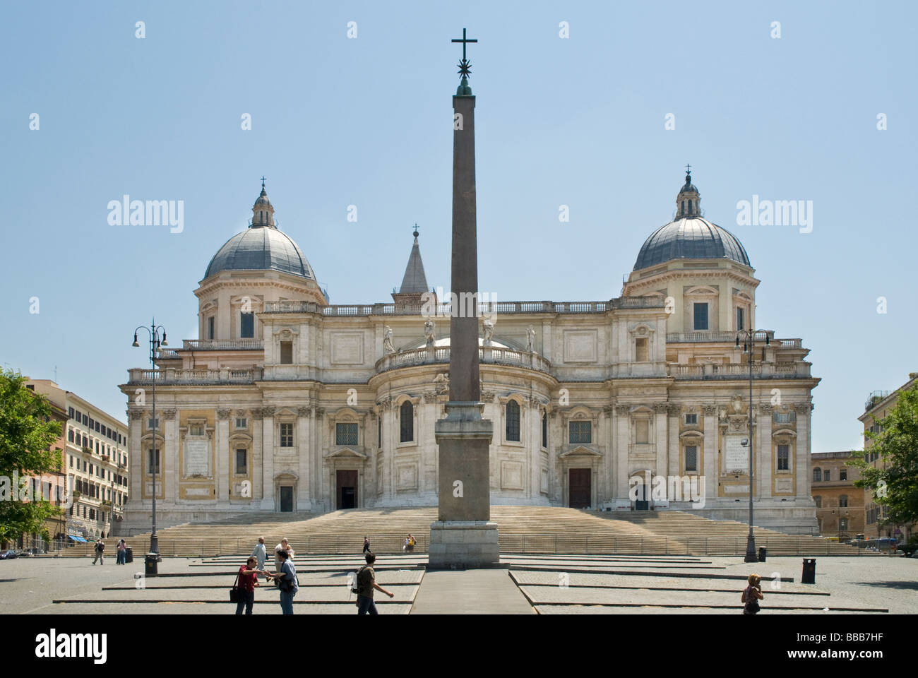 Santa Maria Maggiore and Piazza Dell Esquilino, Rome, Italy an ancient ...