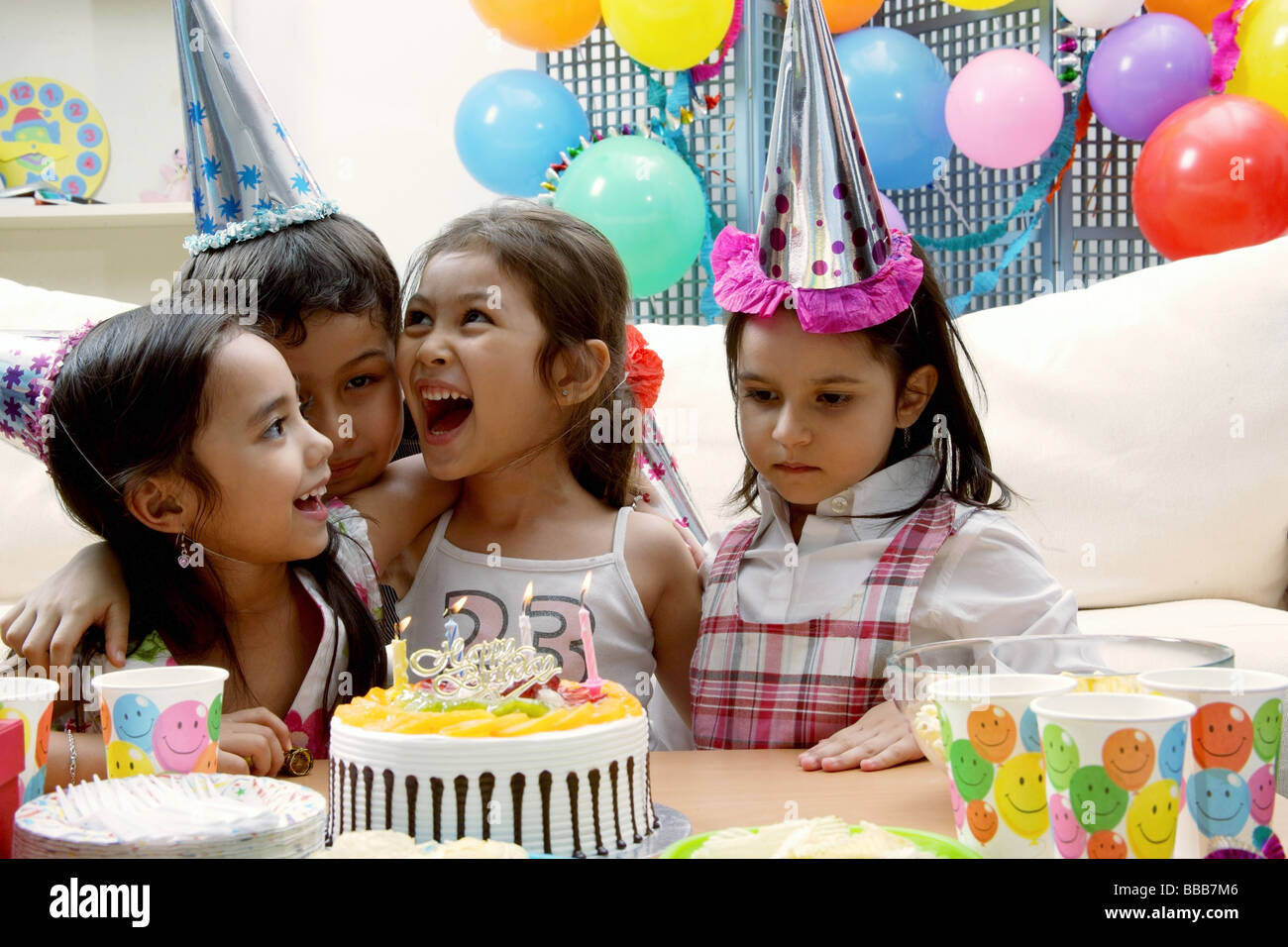Children at a birthday party having a good time Stock Photo - Alamy