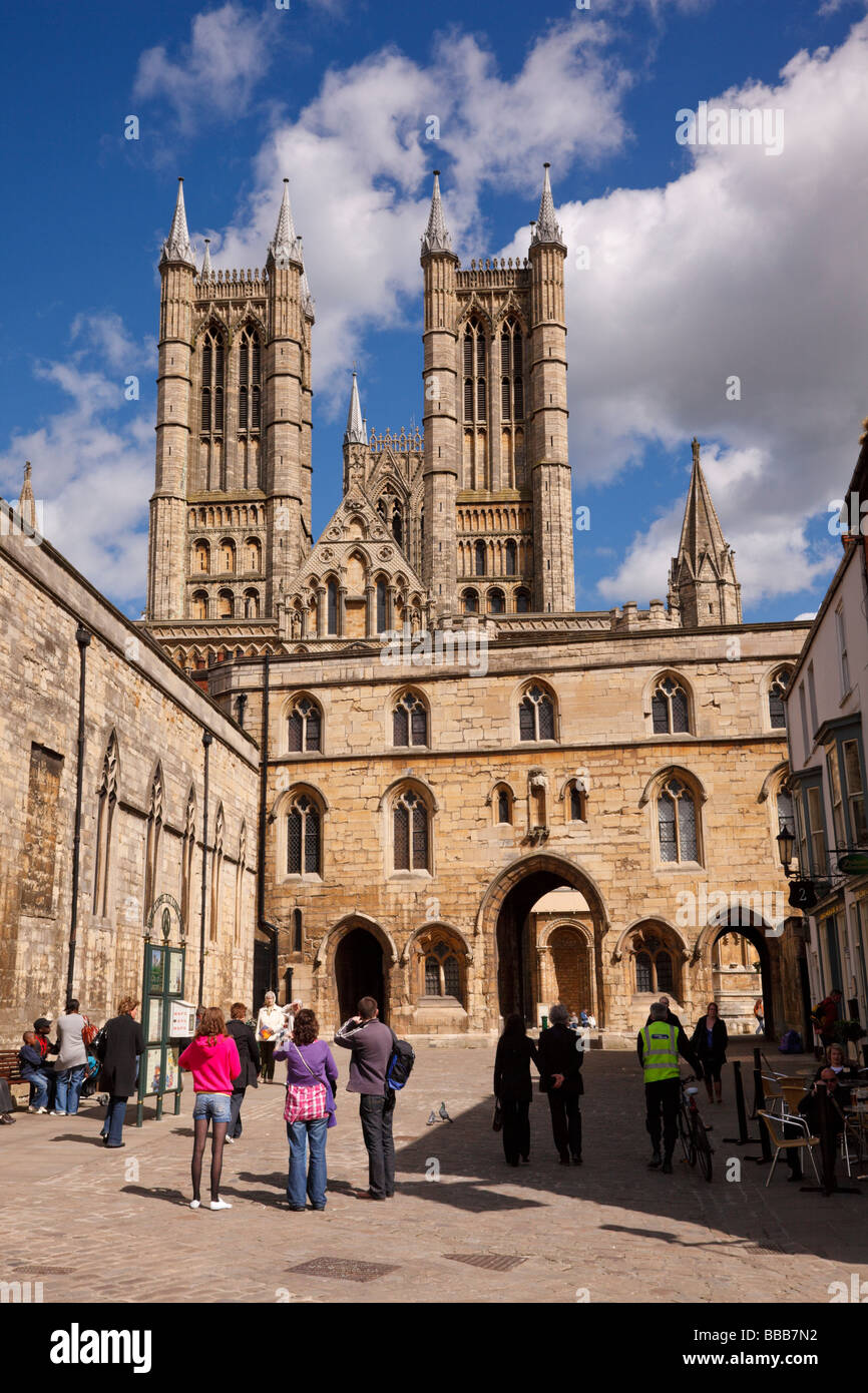 Lincoln Cathedral from Castle Square Stock Photo - Alamy