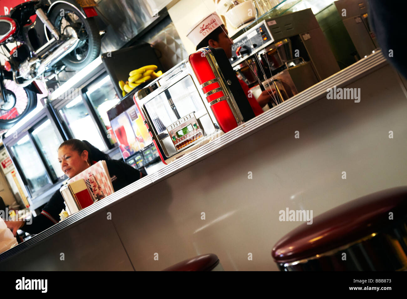 60s american diner hi-res stock photography and images - Alamy