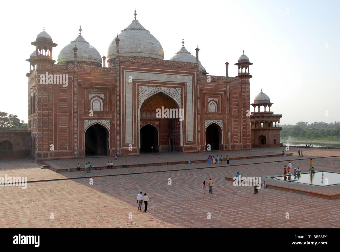 Mosque at the Taj Mahal Agra India Stock Photo - Alamy