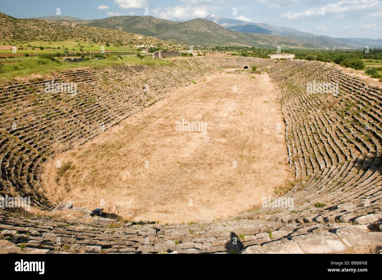 Stadium in Aphrodisias ancient city is one of the largests in the world ...