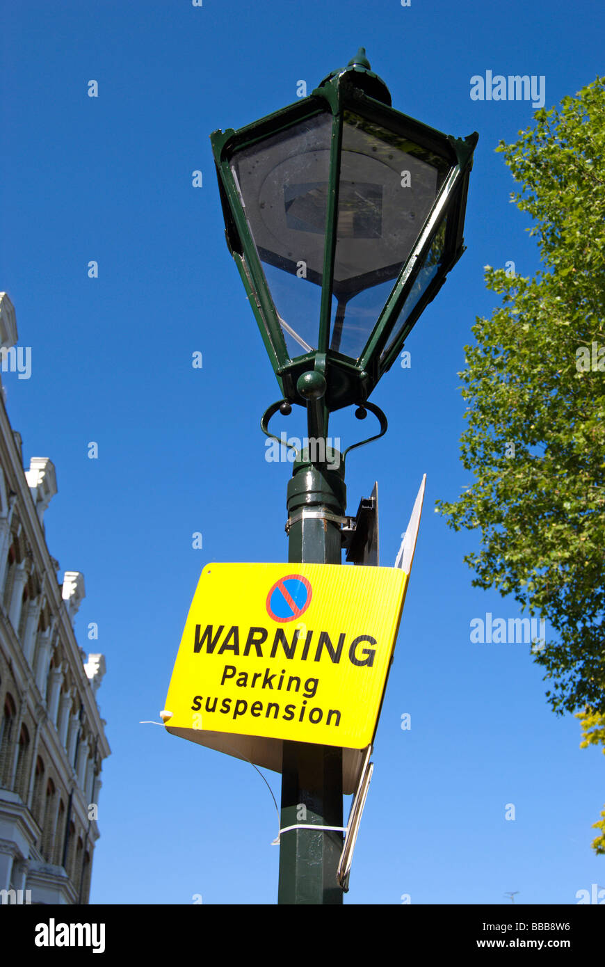 Warning parking suspension sign hi-res stock photography and images - Alamy