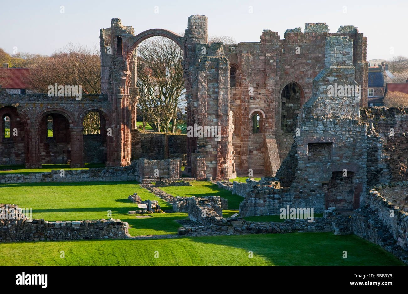 Lindisfarne holy island monastery hi-res stock photography and images ...
