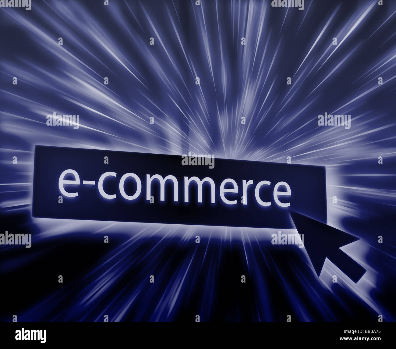 Ecommerce button illustration clicking on web technology Stock Photo ...