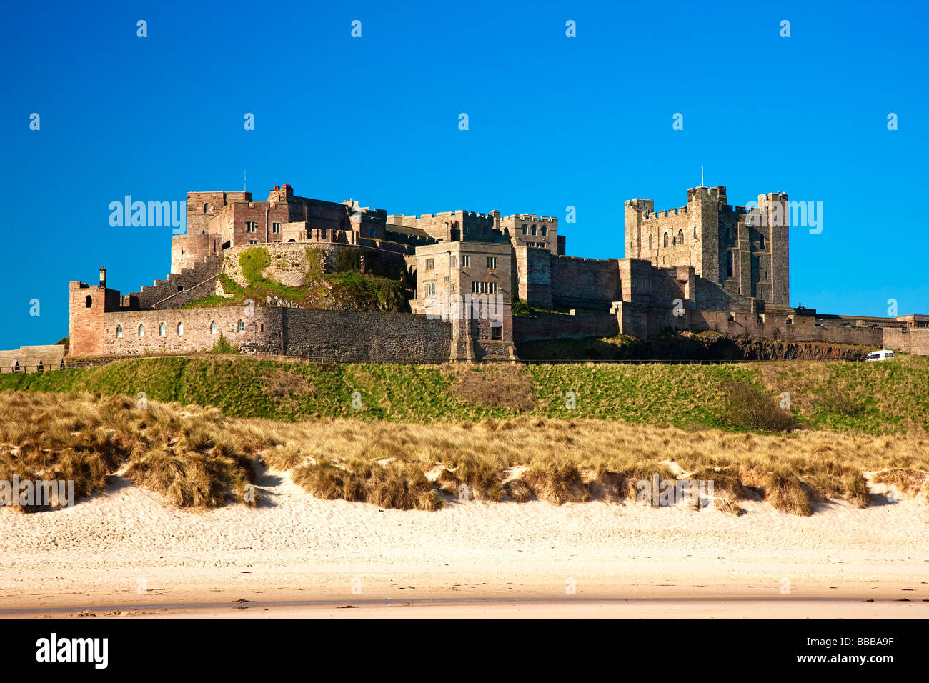 Bamburgh Castle Northumberland Coast, England Stock Photo - Alamy