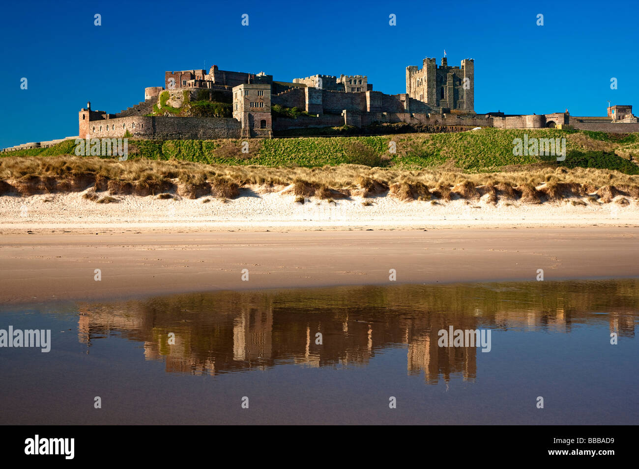 Bamburgh Castle Northumberland Coast Stock Photo - Alamy
