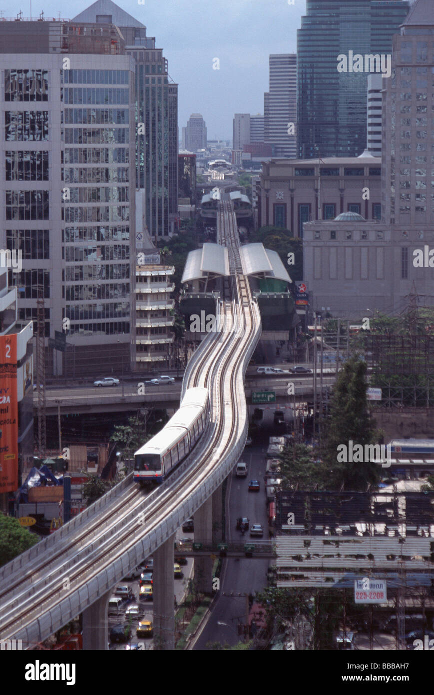 Thailand, Bangkok, BTS Sky Train Mass Transit Project Stock Photo - Alamy