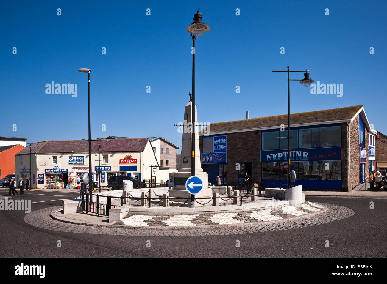 Seahouses traditional fishing village on the Northumberland Coast Stock ...