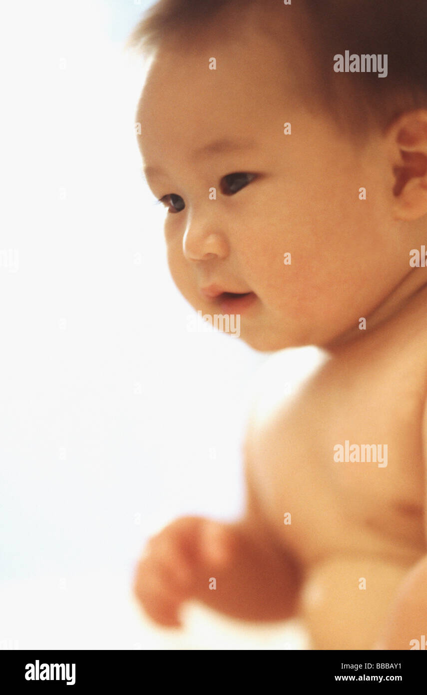 Profile of baby boy (3 - 9 months old Stock Photo - Alamy