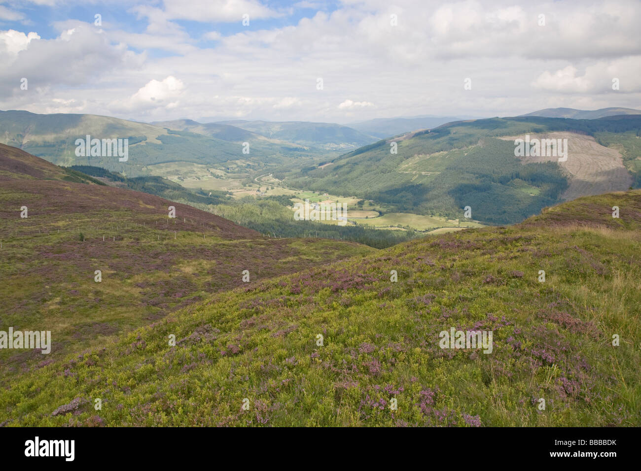 View of Strathyre from the top of Beinn Sidhean, Strathyre ...