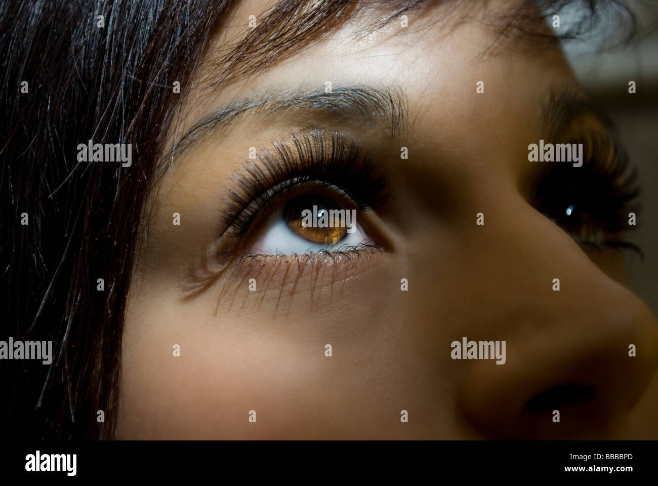 Light and shadows on a womans face hi-res stock photography and images ...