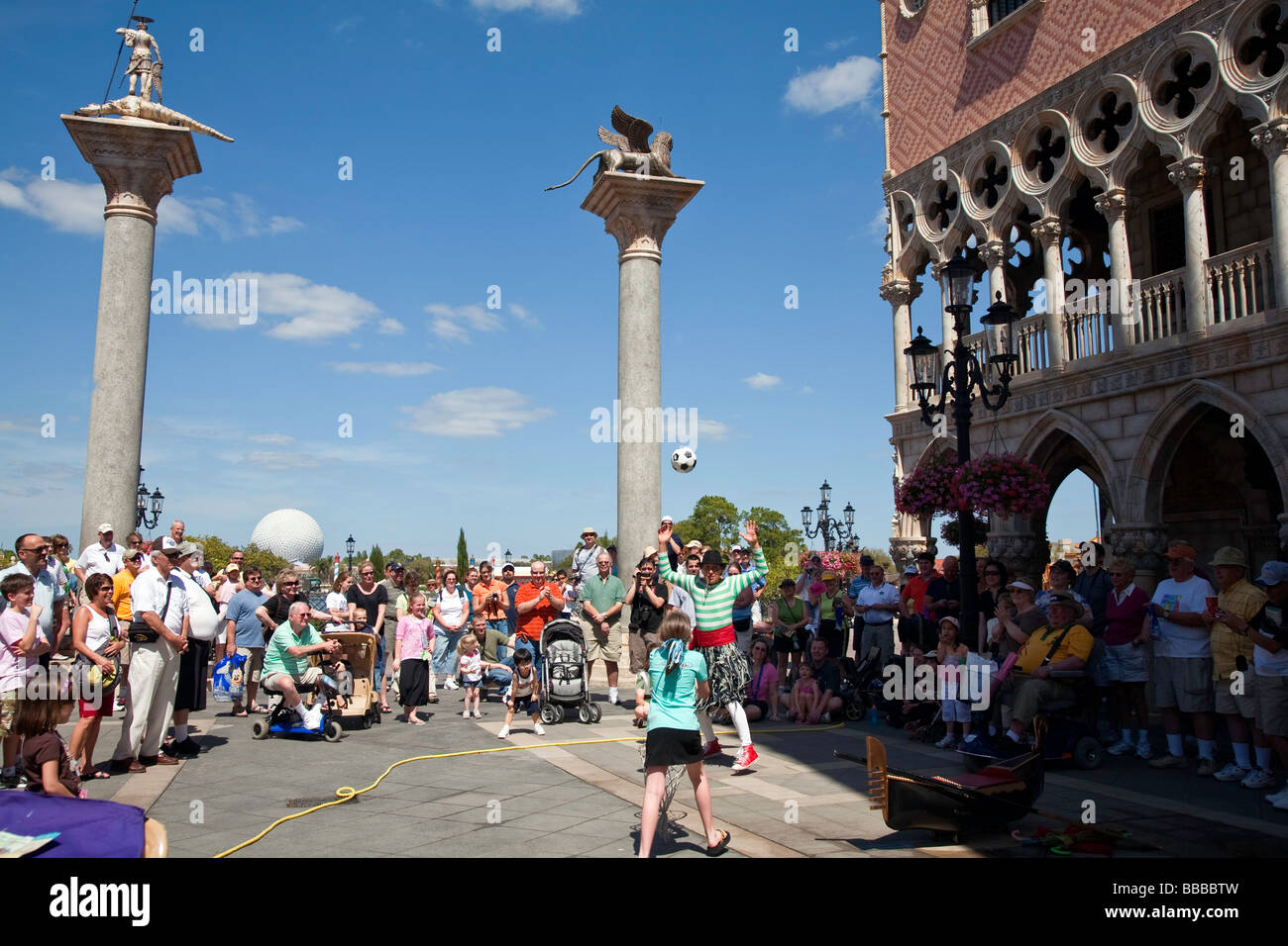 Italian Pavilion at Epcot in Florida, USA;America. entertainment mecca ...
