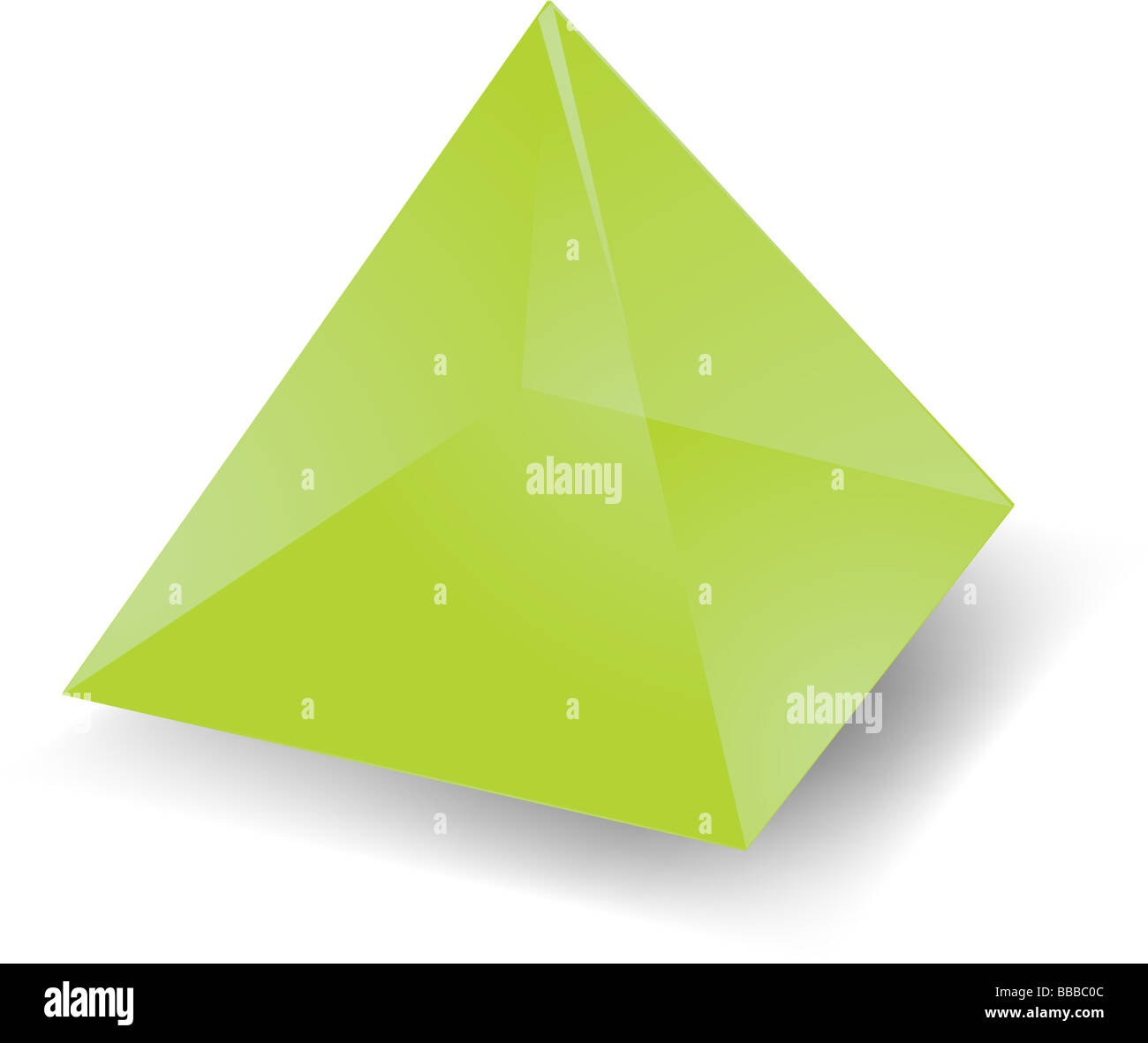 Blank empty 3d translucent pyramid hi-res stock photography and images ...