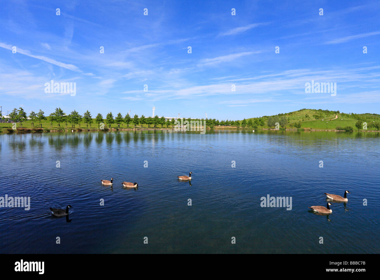 Doncaster Lakeside towards the Keepmoat Stadium, South Yorkshire ...
