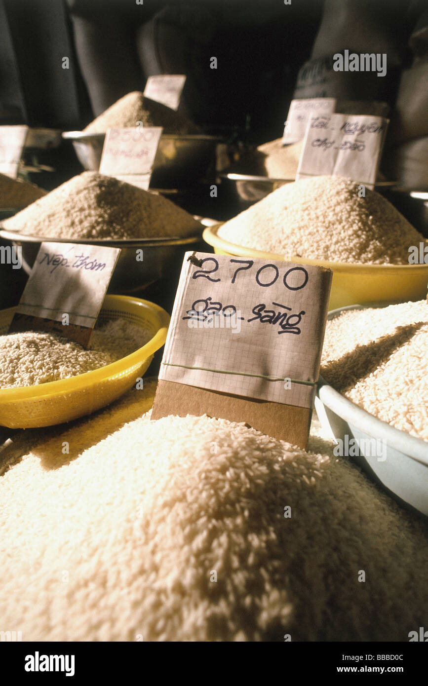 Vietnam, Mekong Delta, rice for sale Stock Photo - Alamy