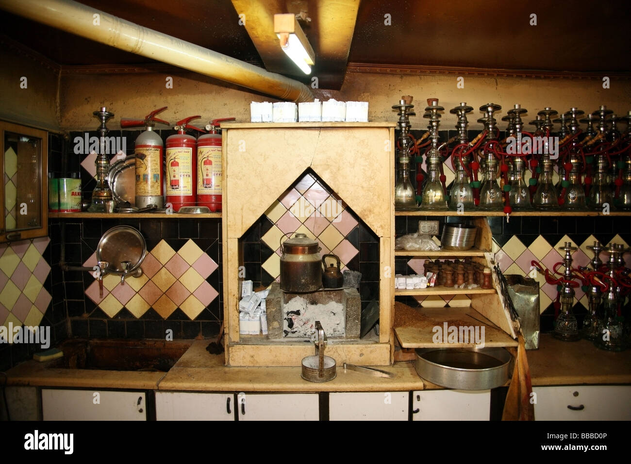 Turkish coffee shop Souq Damascus Syria Stock Photo - Alamy