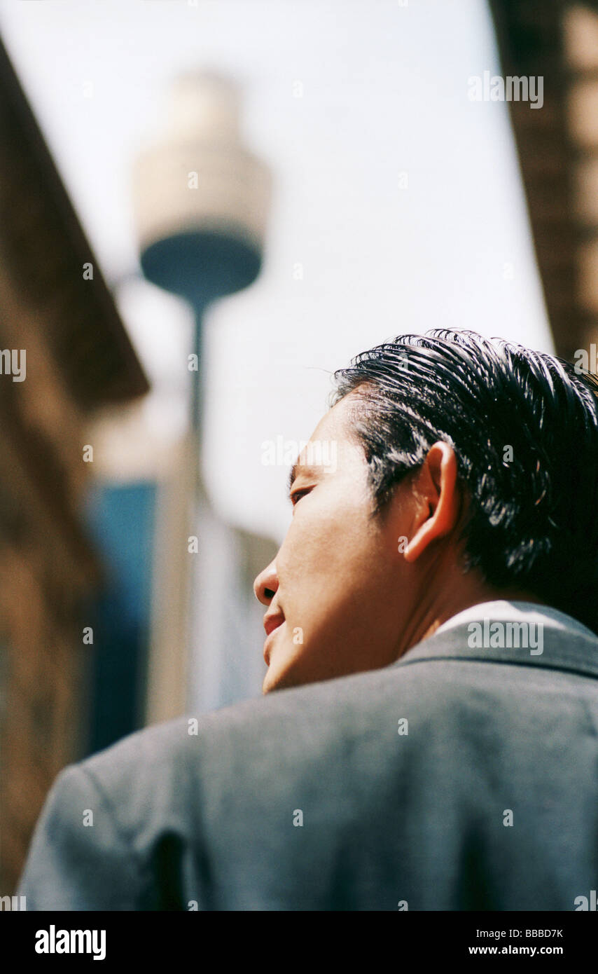 Profile rear view hi-res stock photography and images - Alamy