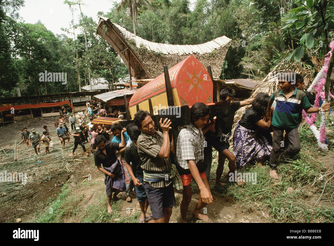 Indonesia, S. Sulawesi, Toraja funeral ceremony Stock Photo - Alamy