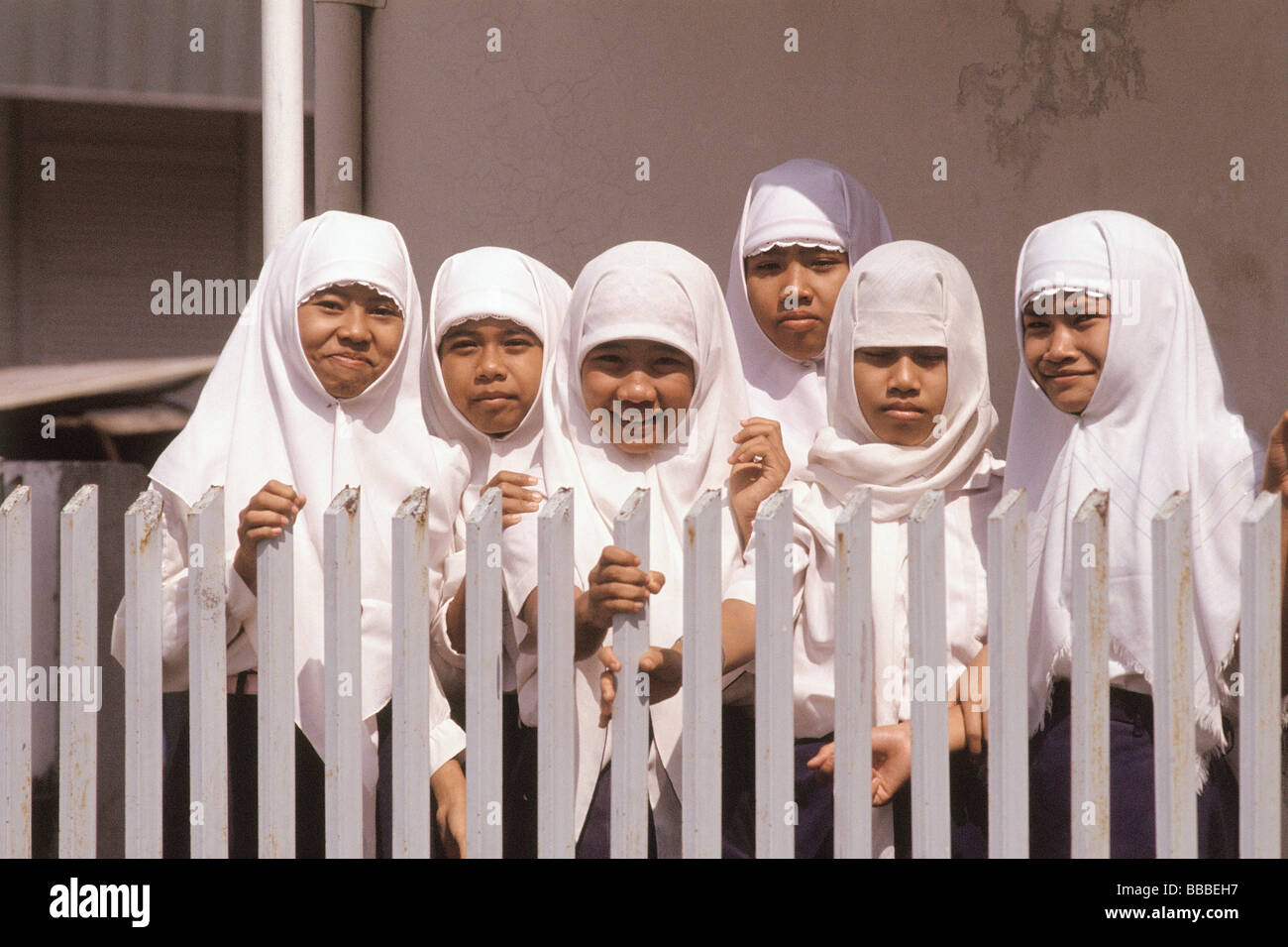 Indonesia, Java, Muslim schoolgirls Stock Photo - Alamy
