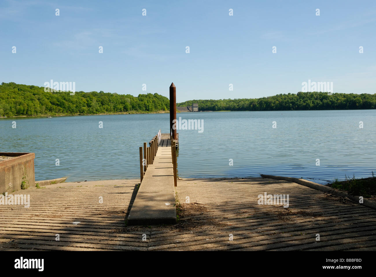 boat dock on dillon stae park reservoir Stock Photo - Alamy