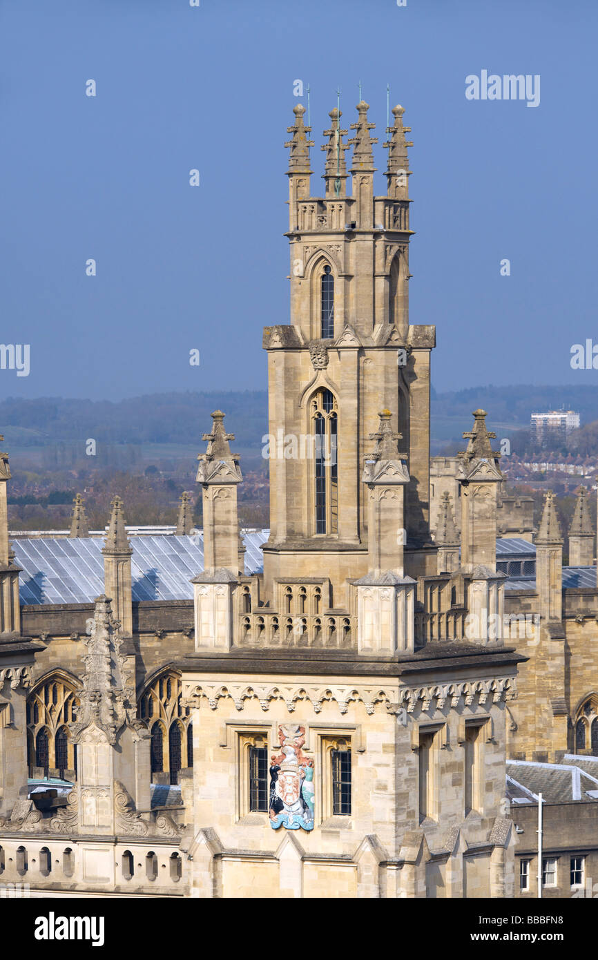 One of the twin towers at the All Souls College by Nicholas Hawksmoor ...