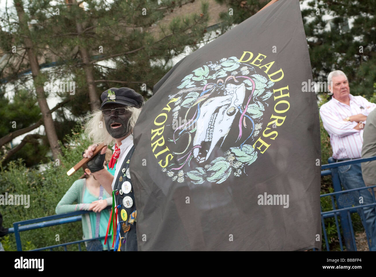 Black horse morris dancers Stock Photo - Alamy