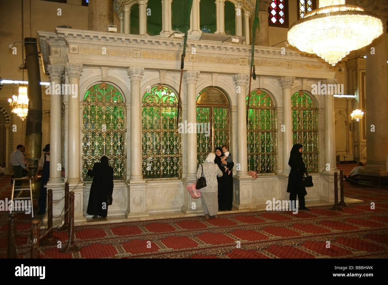 Interior Umayyad mosque Damascus Stock Photo - Alamy