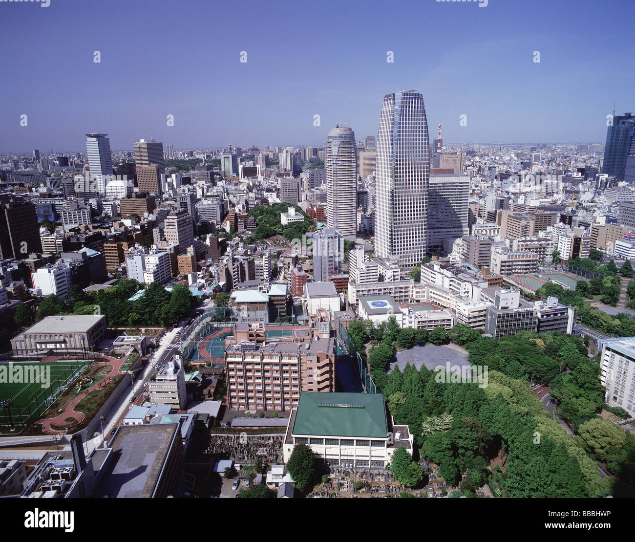 Japan, Tokyo, View of Tokyo from Tokyo Tower Stock Photo - Alamy
