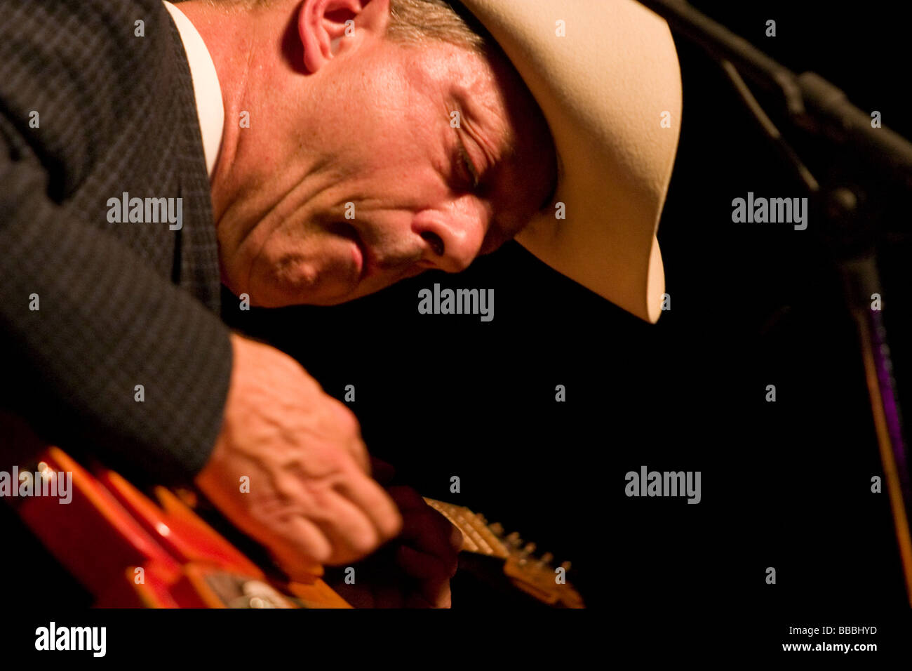 Junior Brown, a popular country music musician, is a guit steel guitar ...