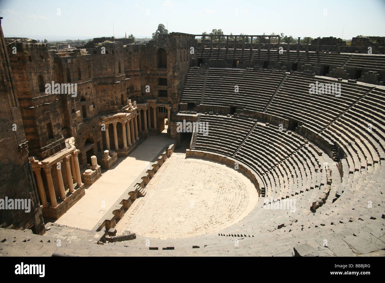 Roman amphitheatre Bosra Syria Stock Photo - Alamy