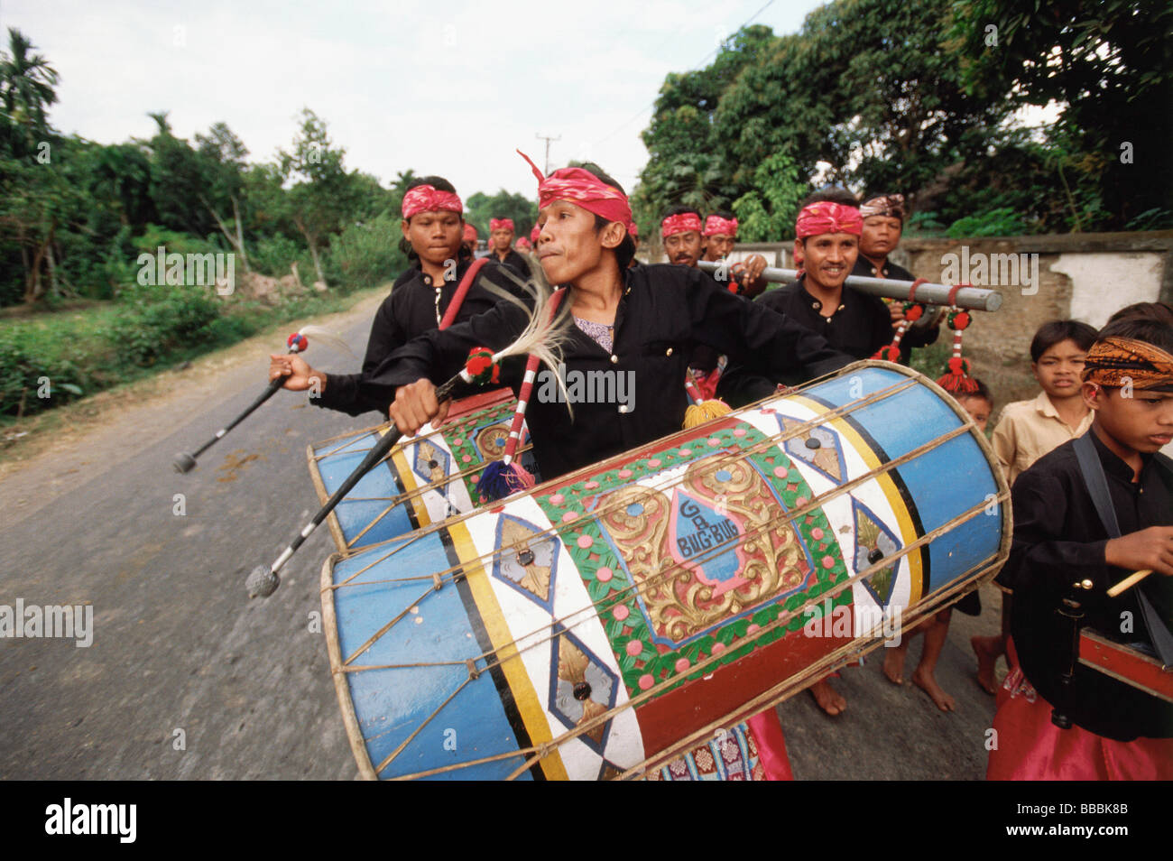 Drum procession lombok hi-res stock photography and images - Alamy