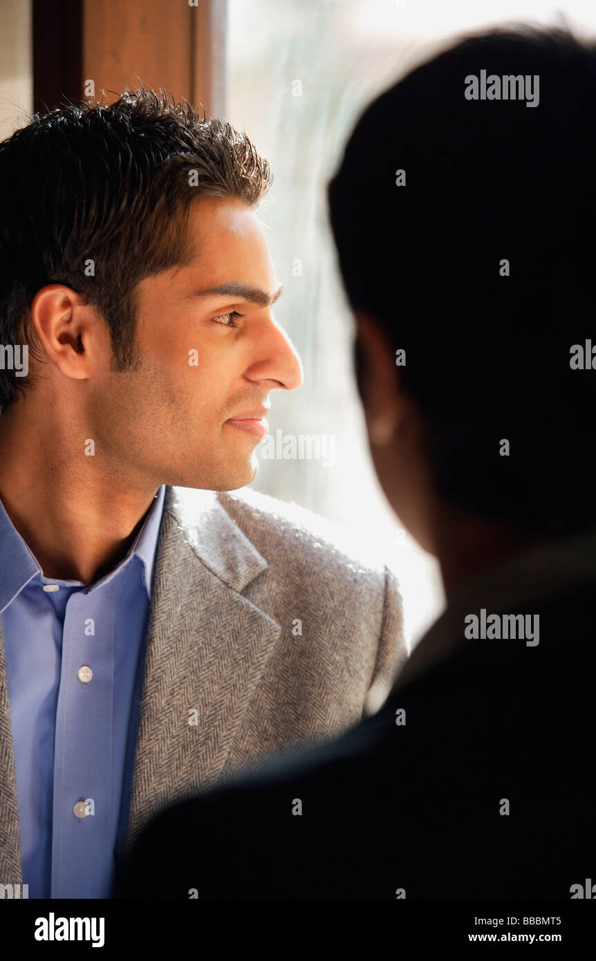 Two happy male colleagues hi-res stock photography and images - Alamy