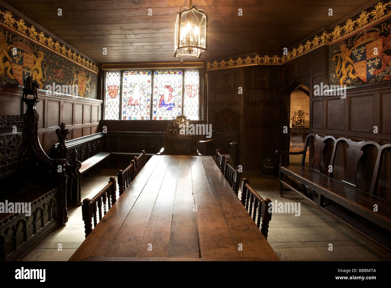 Old Council Chamber at St. Mary's Guildhall, West Midlands, England ...