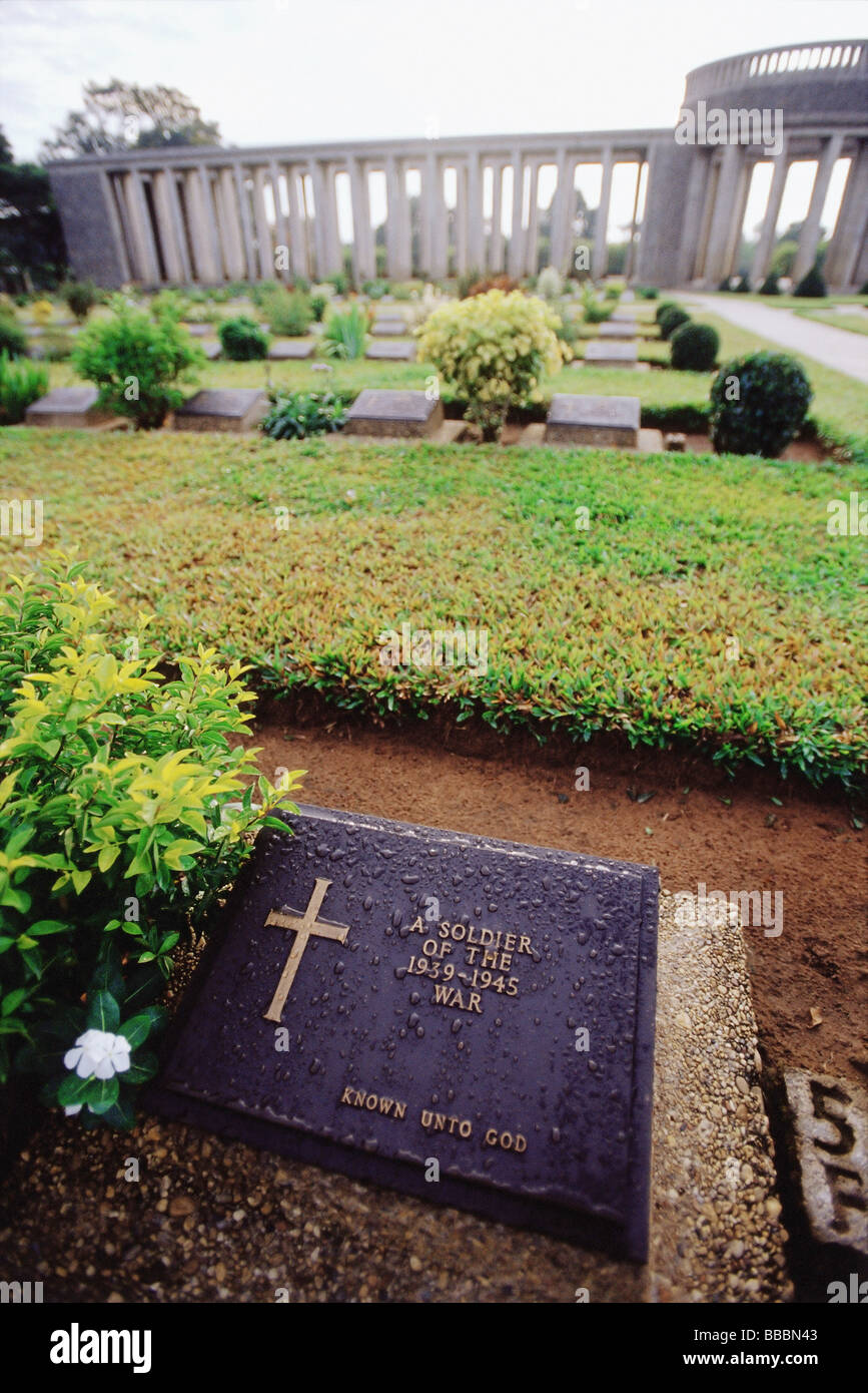 Myanmar (Burma), Yangon (Rangoon), The grave of an unknown soldier at ...