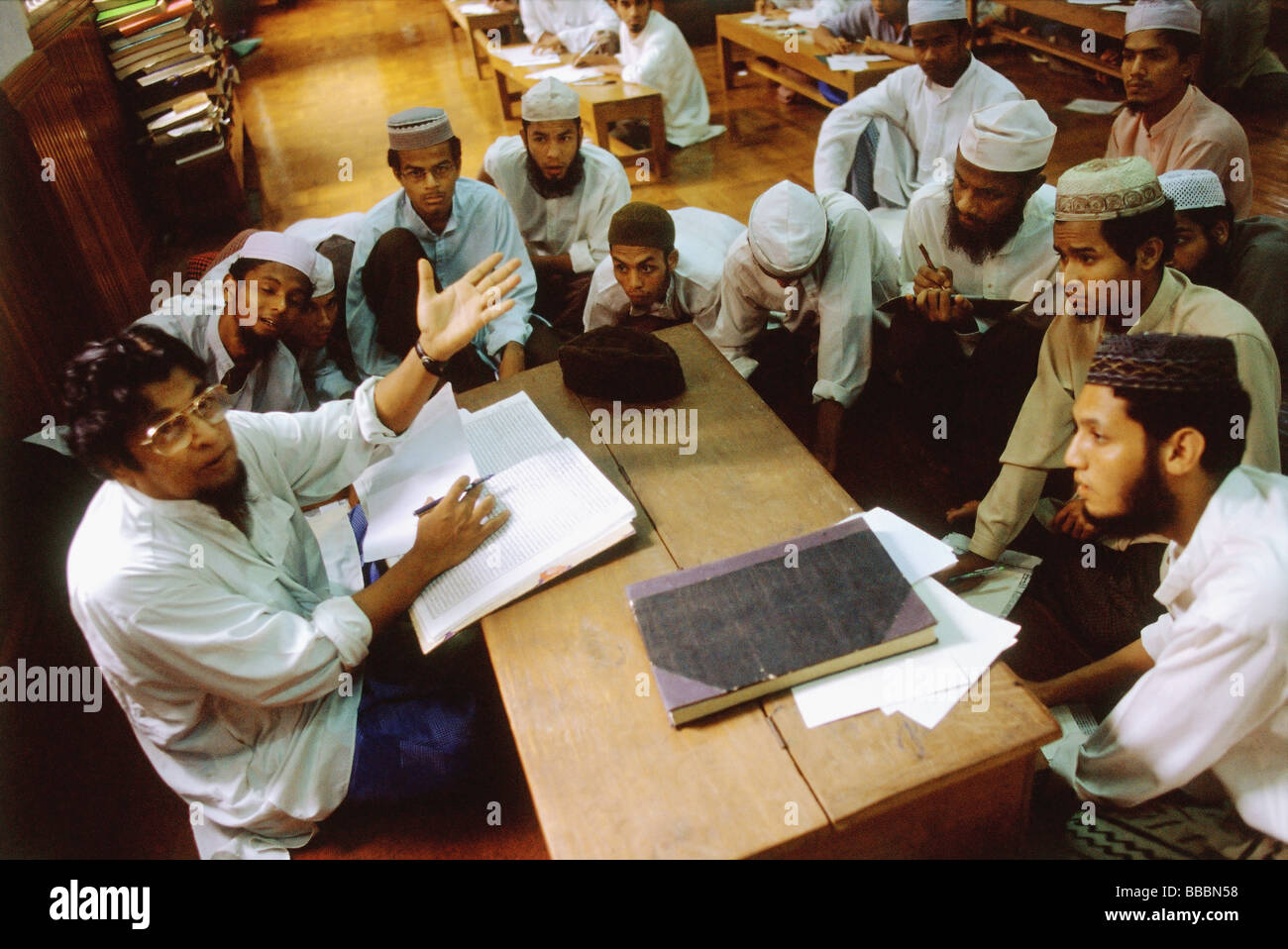 Myanmar (Burma), Yangon (Rangoon), Students and members of the Muslim ...