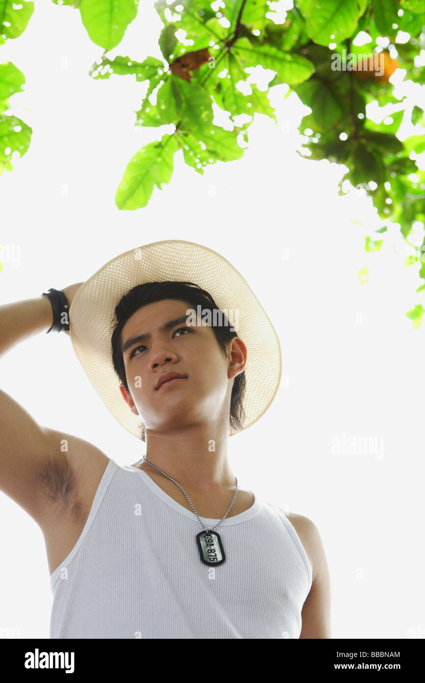 Wearing on head hi-res stock photography and images - Alamy