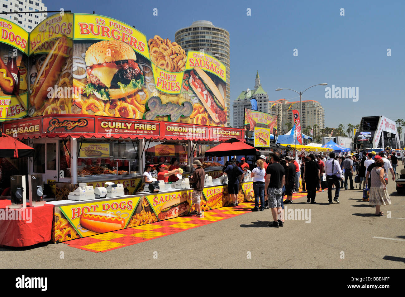 Fantastic American style fast food stand Stock Photo - Alamy