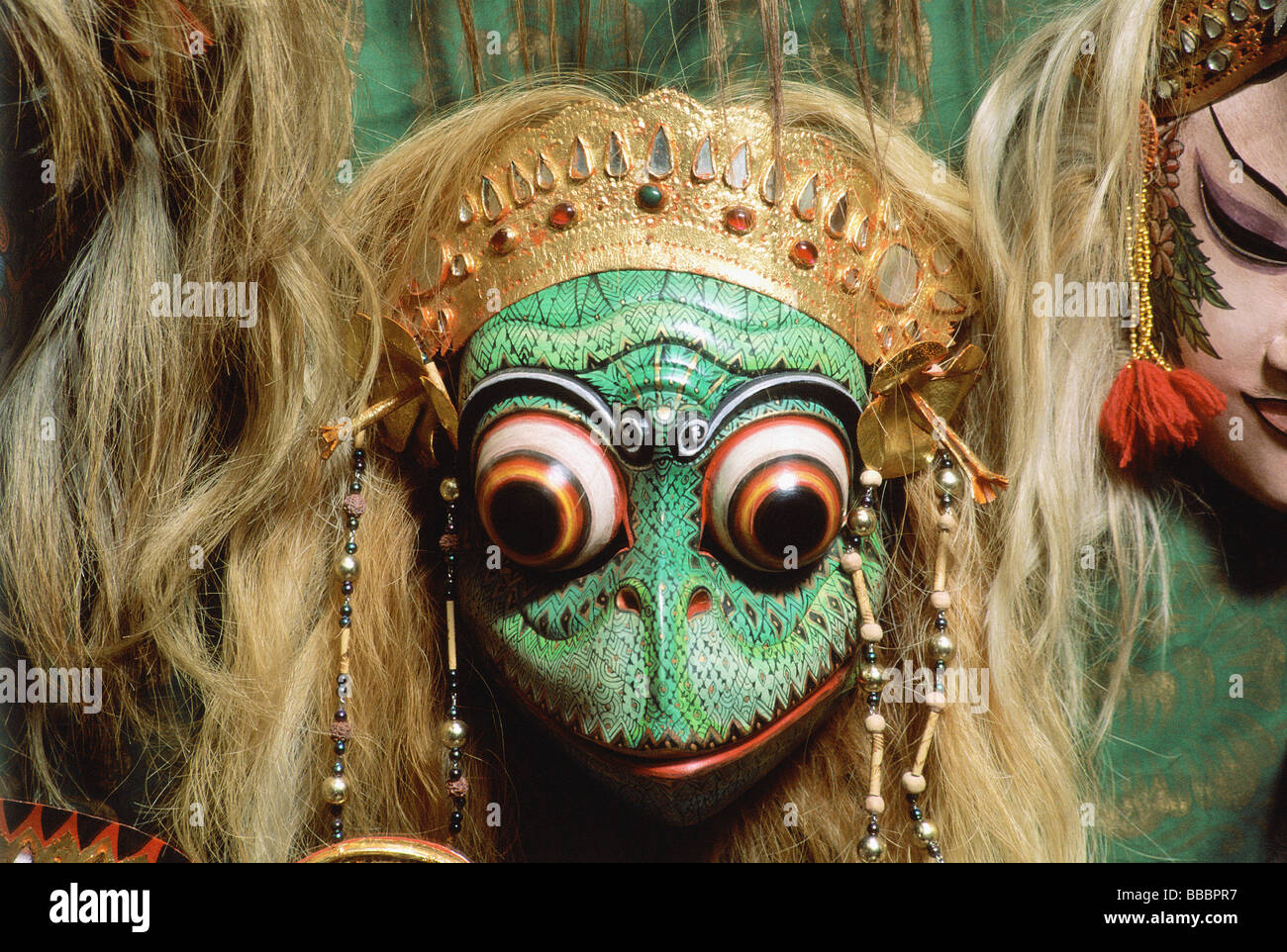 Indonesia, Bali, Balinese masks carved by I. B. Sutarja Stock Photo - Alamy