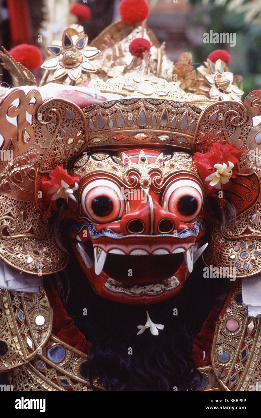 Indonesia, Bali, Mask used in theatrical, ceremonial performances Stock ...
