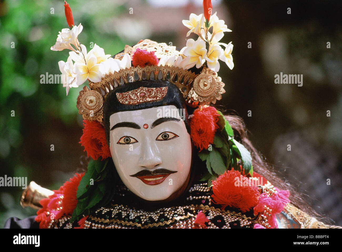 Indonesia, Bali, Mask used in theatrical, ceremonial performances Stock ...