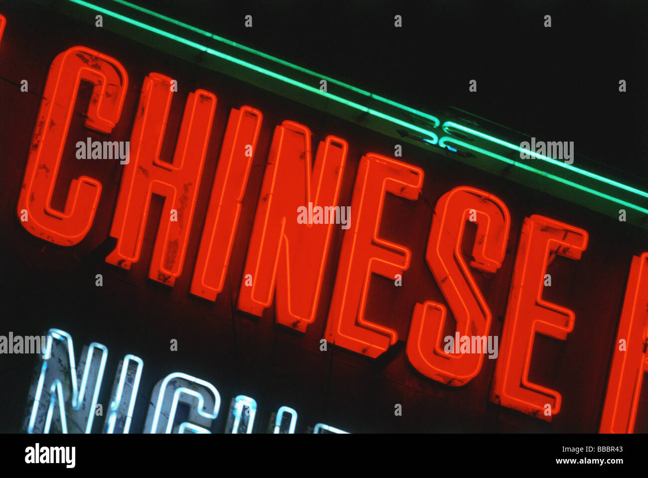 Hong Kong, Neon lights Stock Photo - Alamy