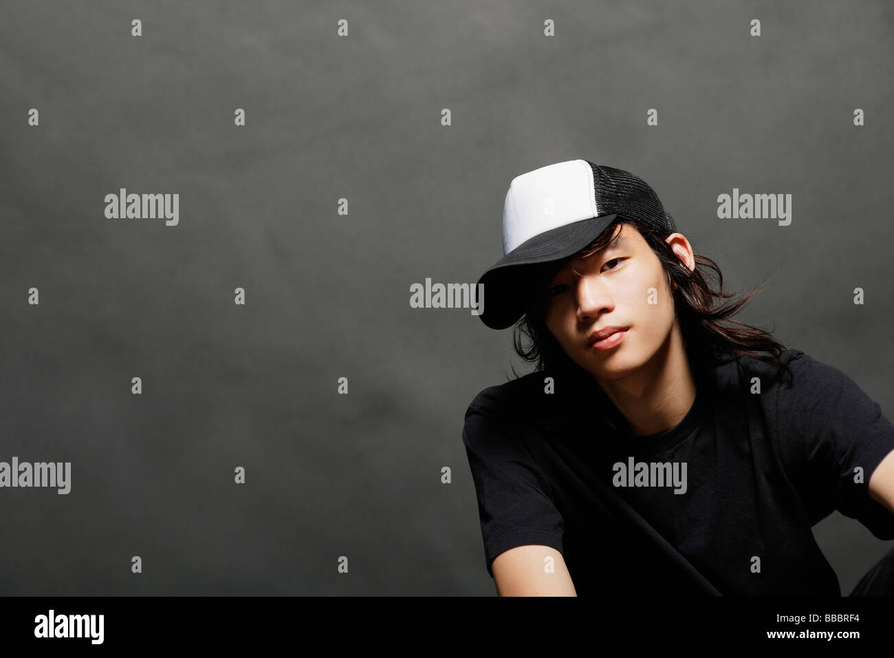 young man in cap Stock Photo - Alamy