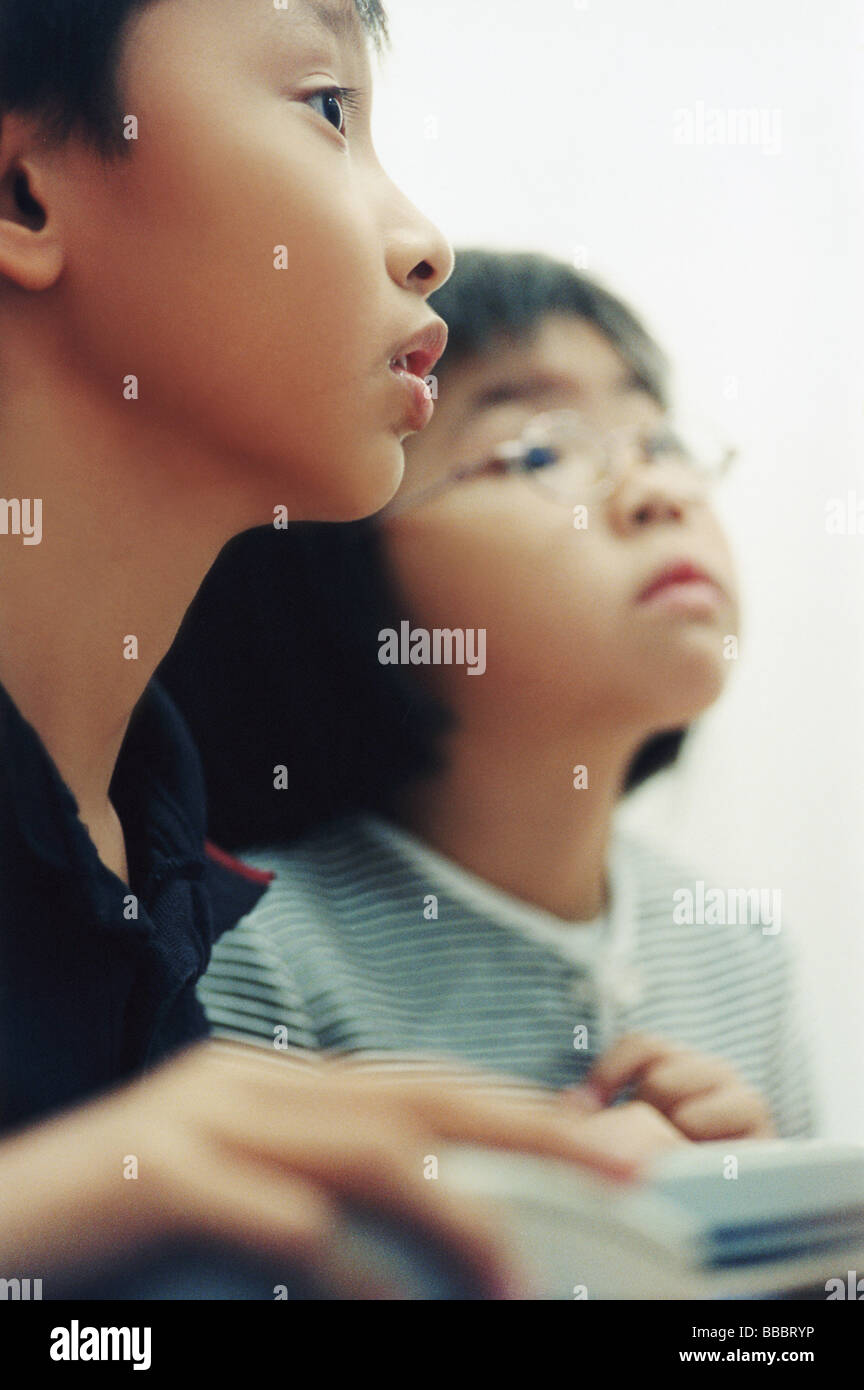 Children using computer Stock Photo - Alamy