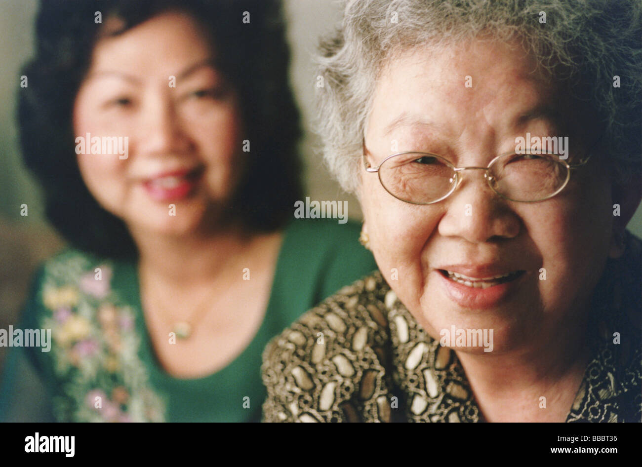 Elderly woman with prime woman in background, portrait Stock Photo - Alamy