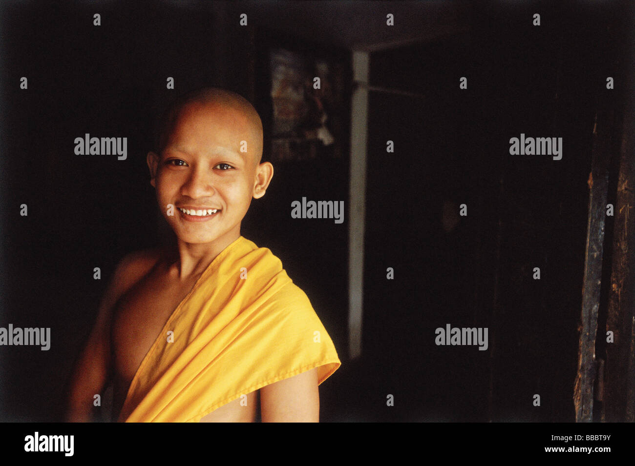 Vietnam, Mekong Delta region, Chau Duc, Buddhist monk of Khmer origin ...