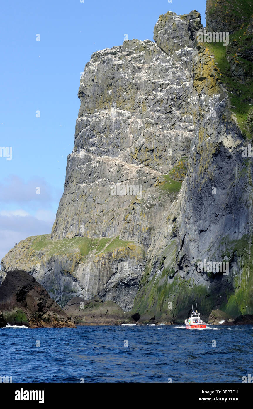 The island of Boreway in the St Kilda archipelago off the coast of ...