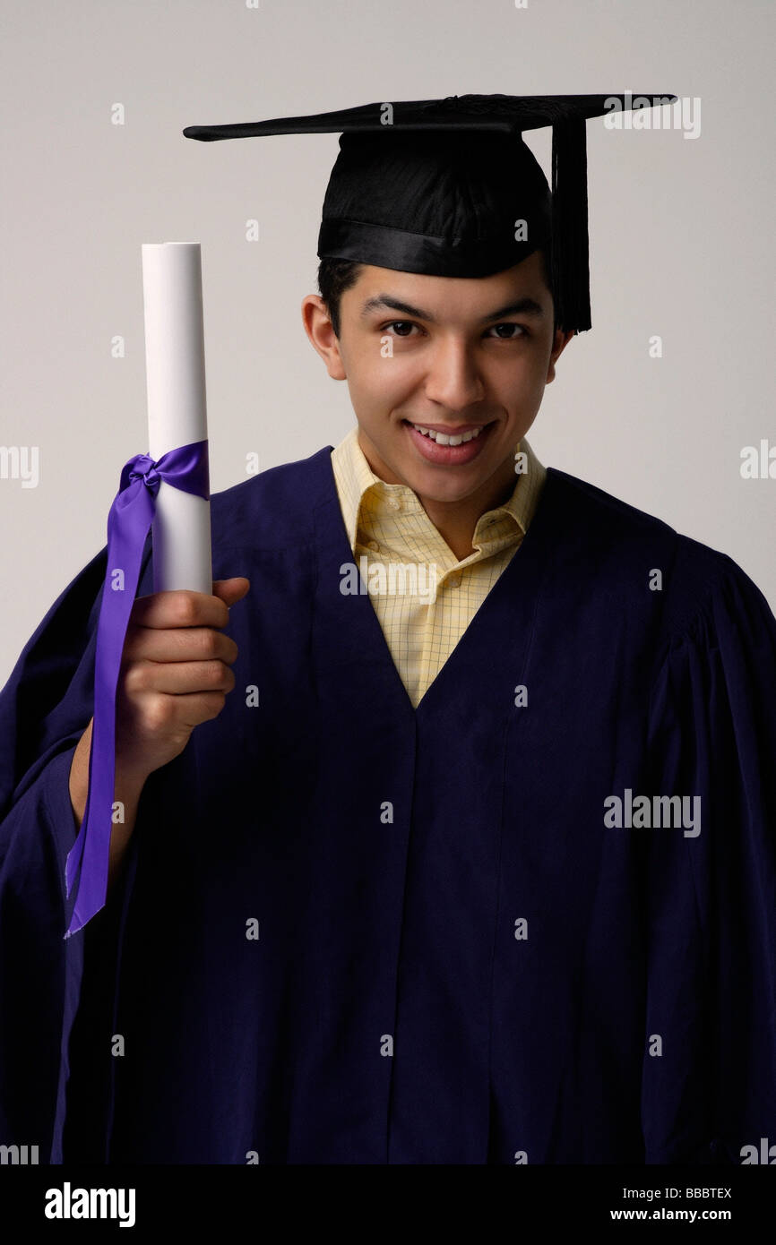 Graduate with diploma Stock Photo - Alamy