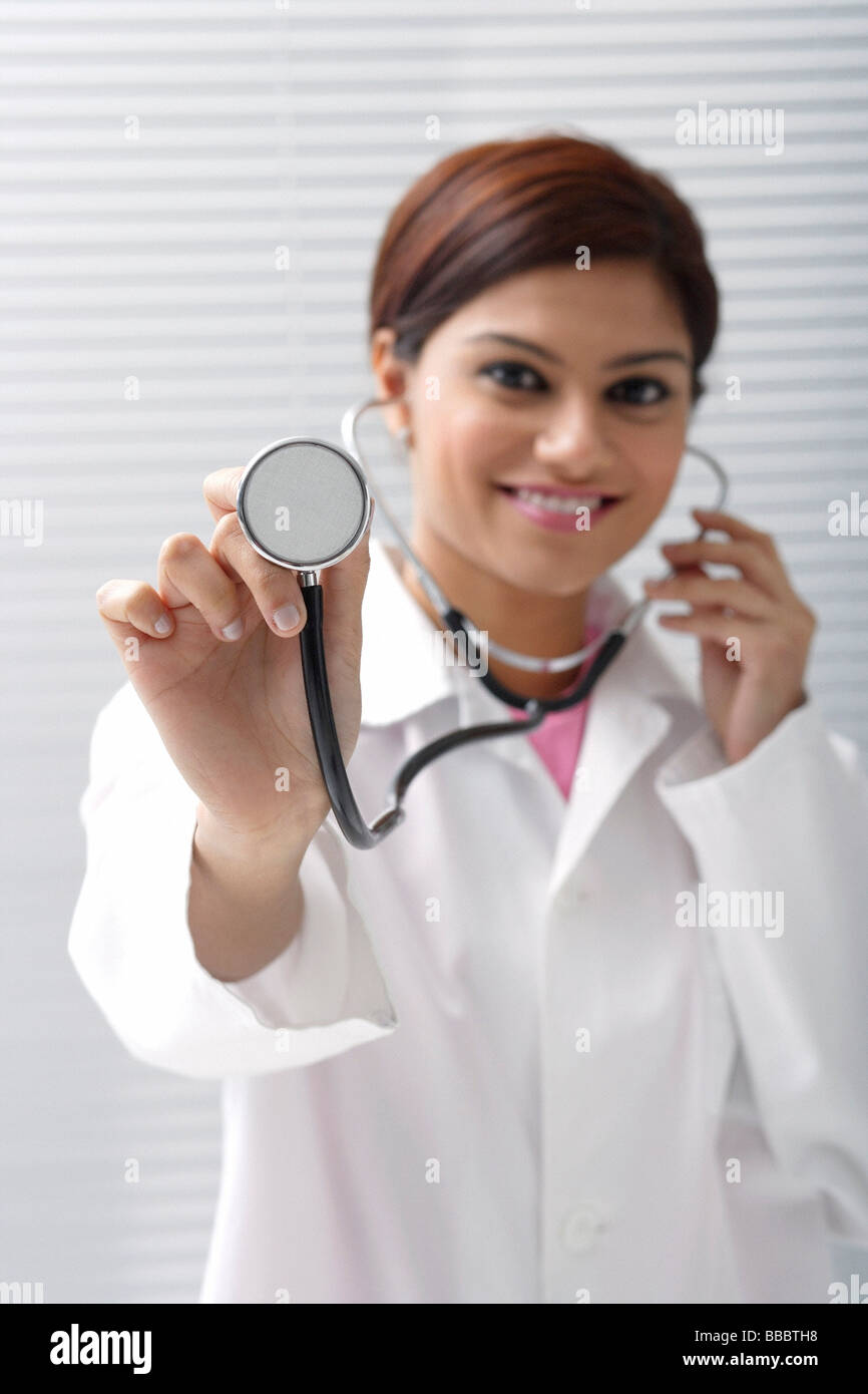 Doctor with stethoscope Stock Photo - Alamy